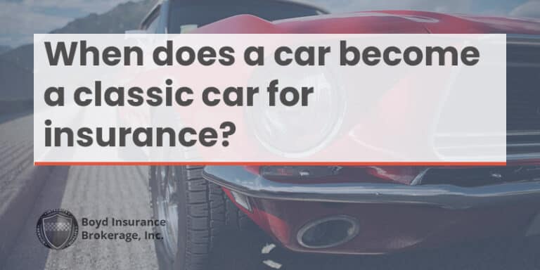 When Does A Car Become A Classic Car For Insurance?